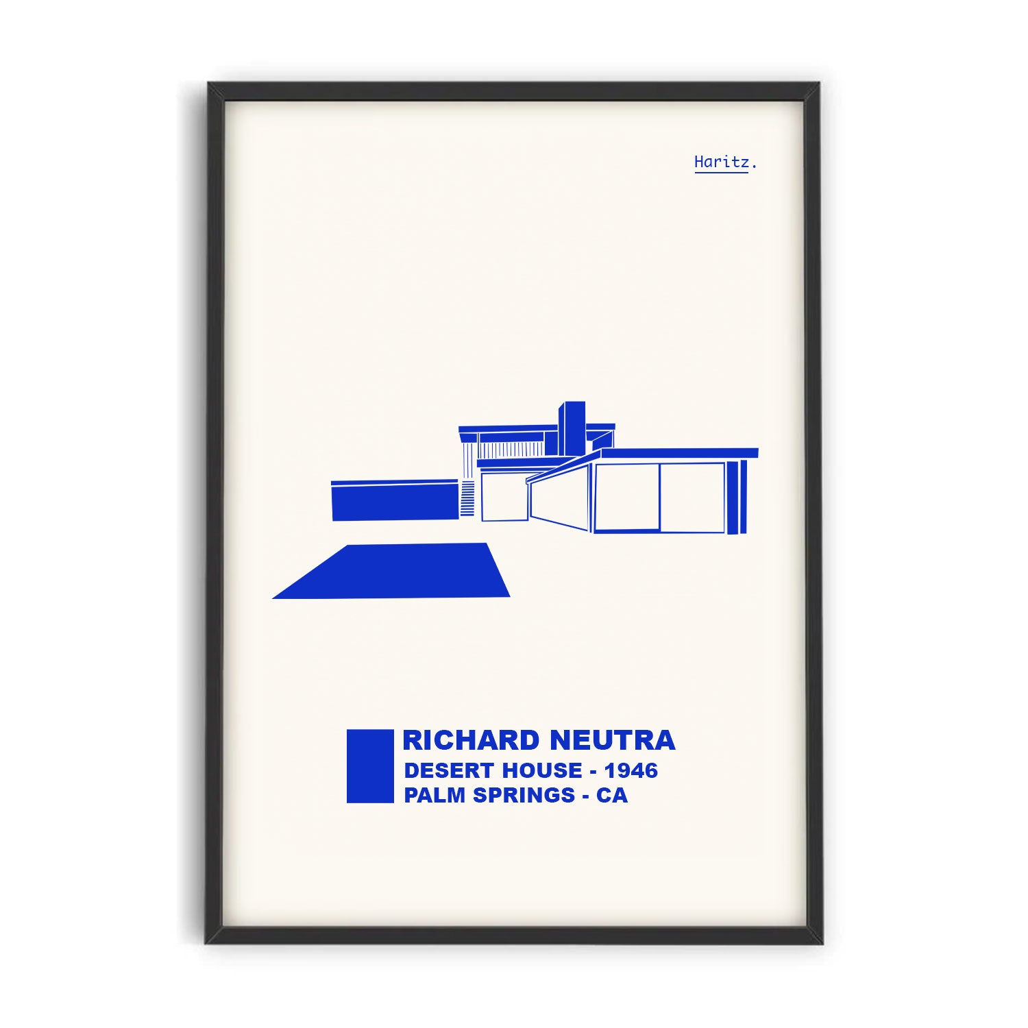 DESERT House - Richard Neutra - Art Print by Haritz