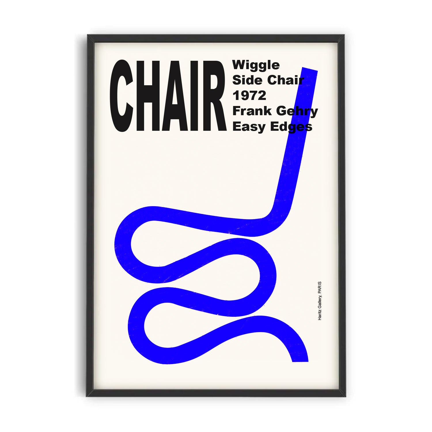 WIGGLE CHAIR Art Print by Haritz